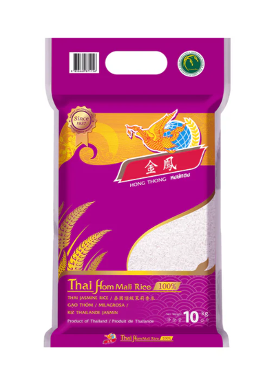 Hong Thong Thai Jasmine Rice 10kg / 金鳳米10kg – Shun Cheong Hong 順昌行